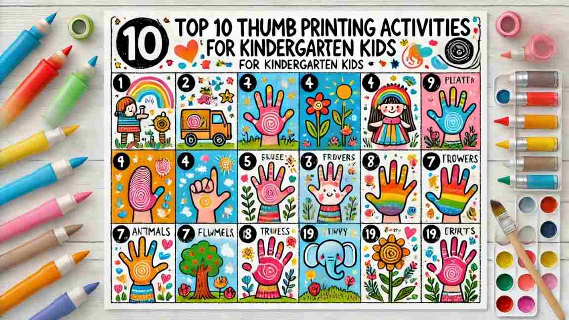 Top 10 Thumb Printing Activity for Kindergarten Kids.